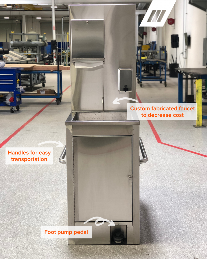 Custom hand washing stations: Available across California - Mark III