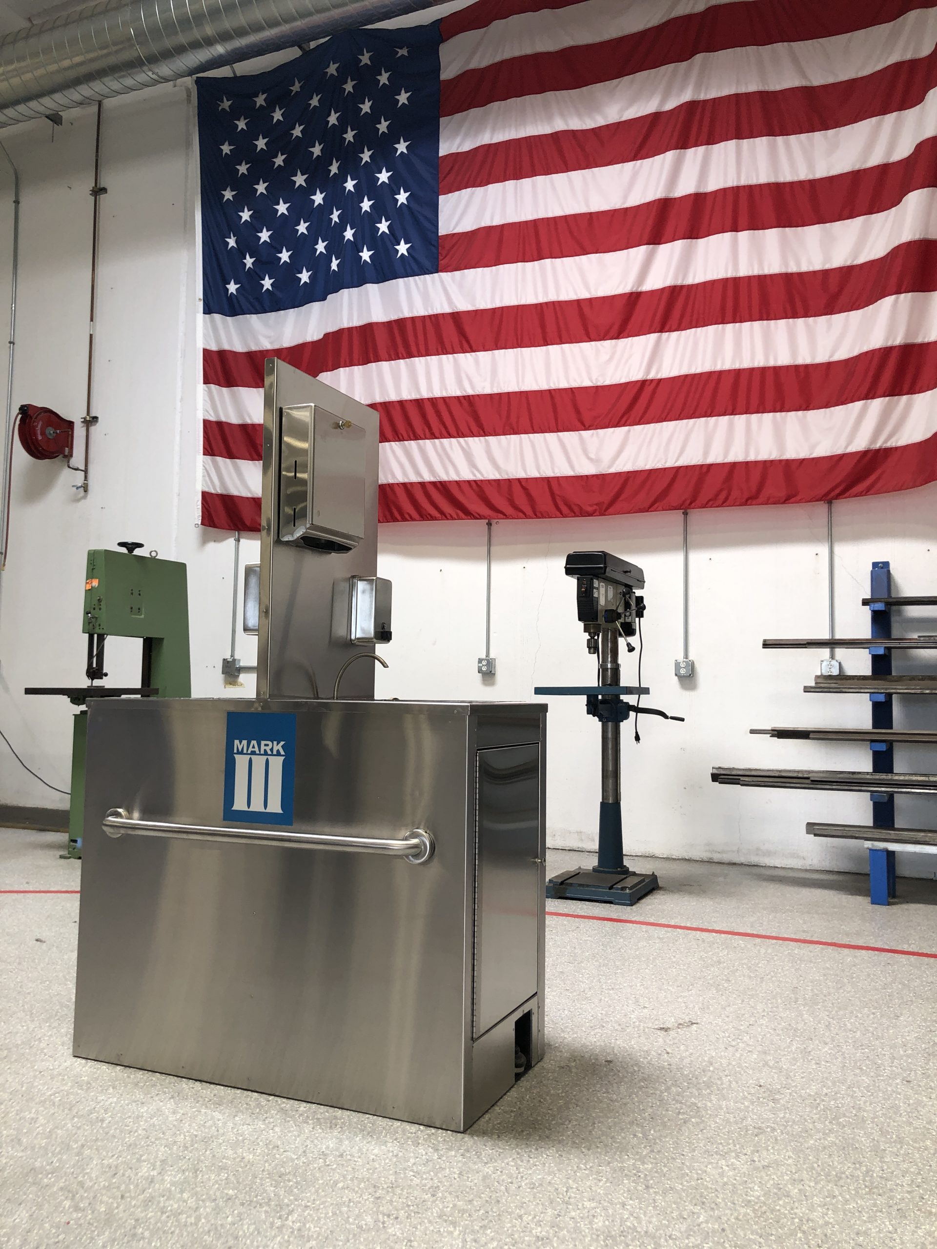 Custom hand washing stations: Available across California - Mark III